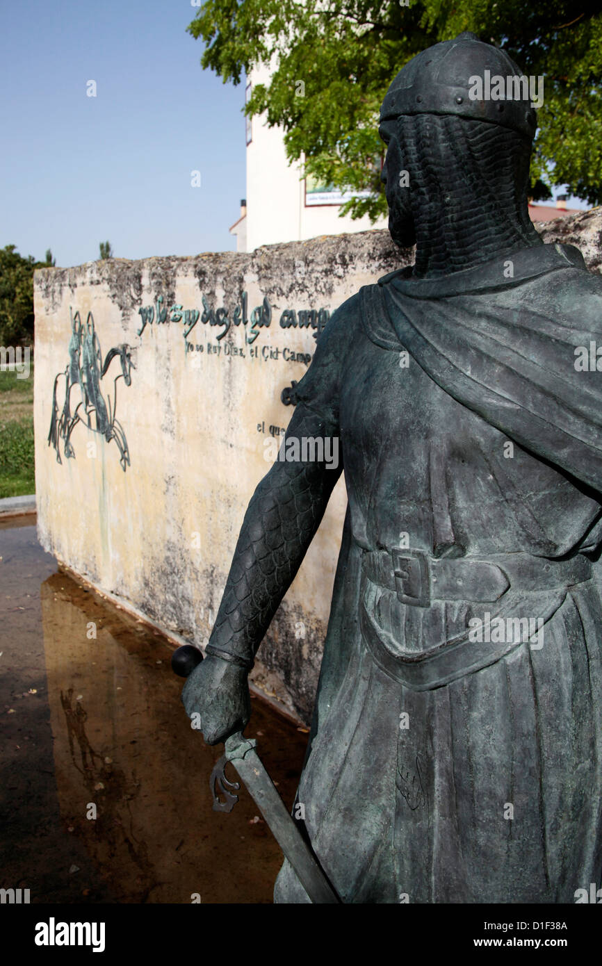El Cid campeador sculpture in Vivar, Burgos, Spain, Europe Stock Photo ...