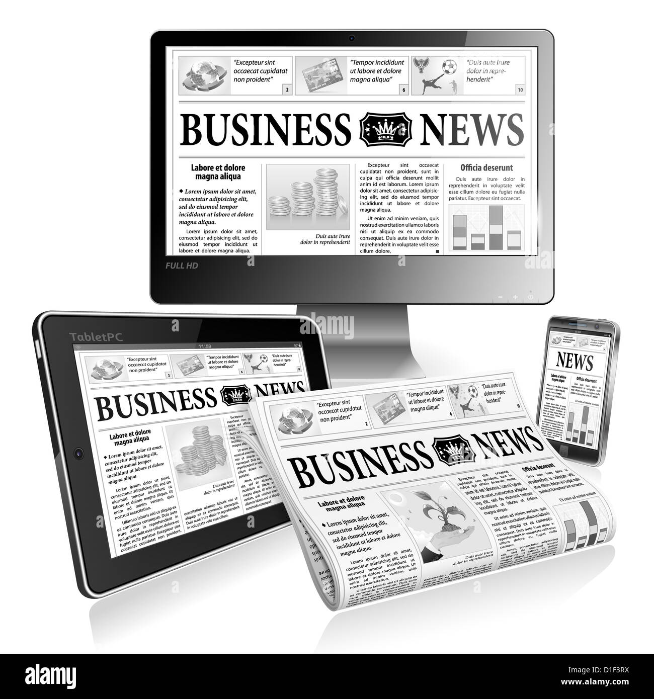 Tv credit screen Cut Out Stock Images & Pictures - Alamy