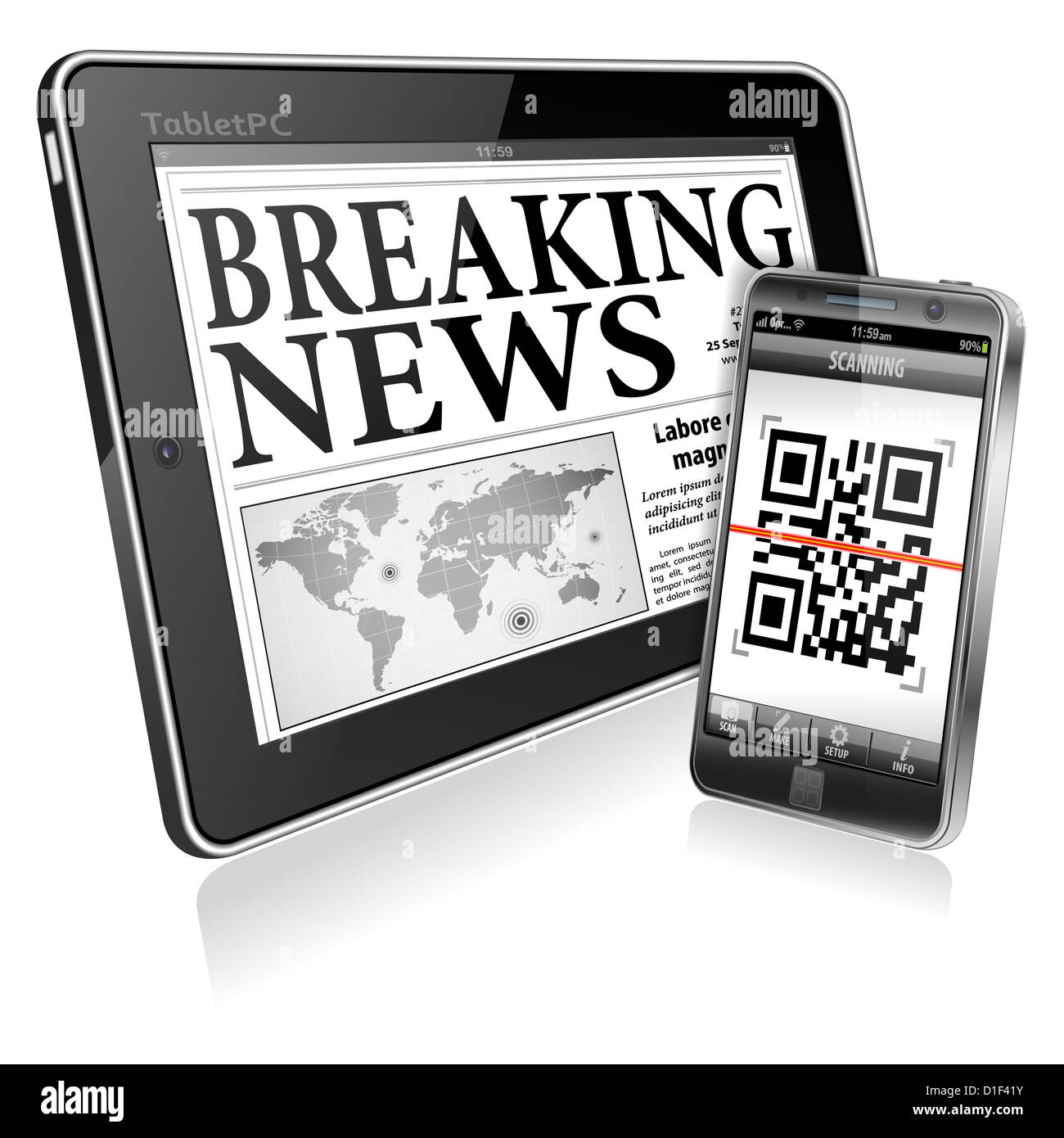 Digital newspaper scan hi-res stock photography and images - Alamy