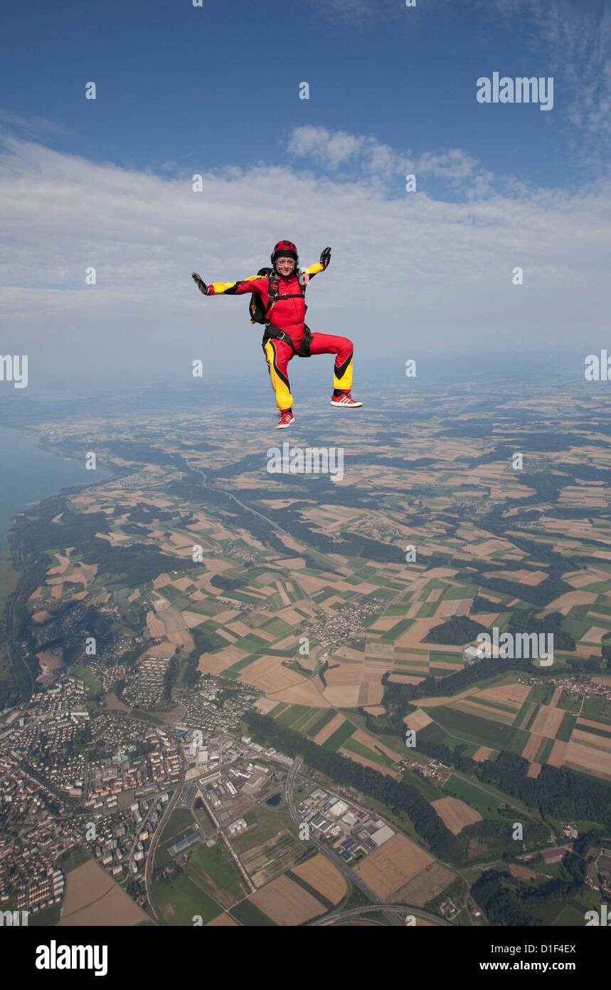 Female parachutist hi-res stock photography and images - Alamy