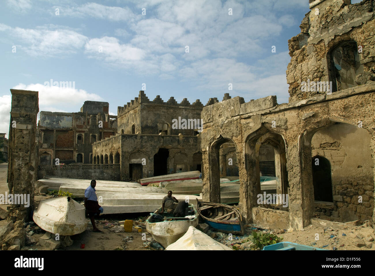 Civil war ravaged coastal buildings Mogadishu Somalia Stock Photo - Alamy
