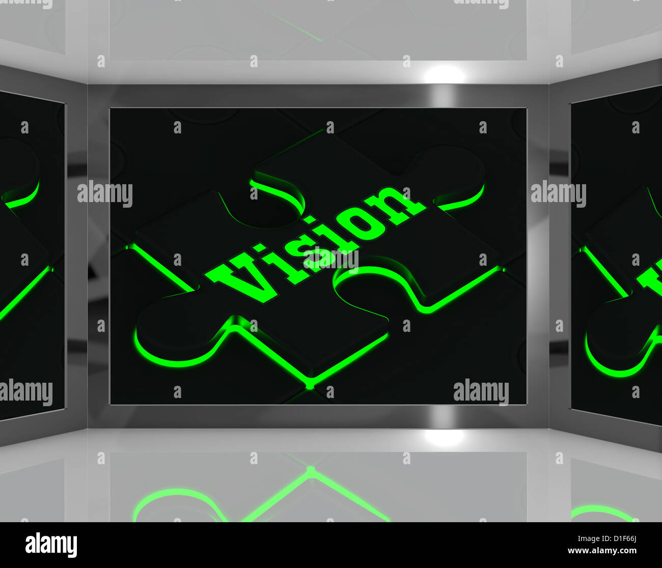 Vision On Screen Showing Predictions And Forecast Stock Photo - Alamy