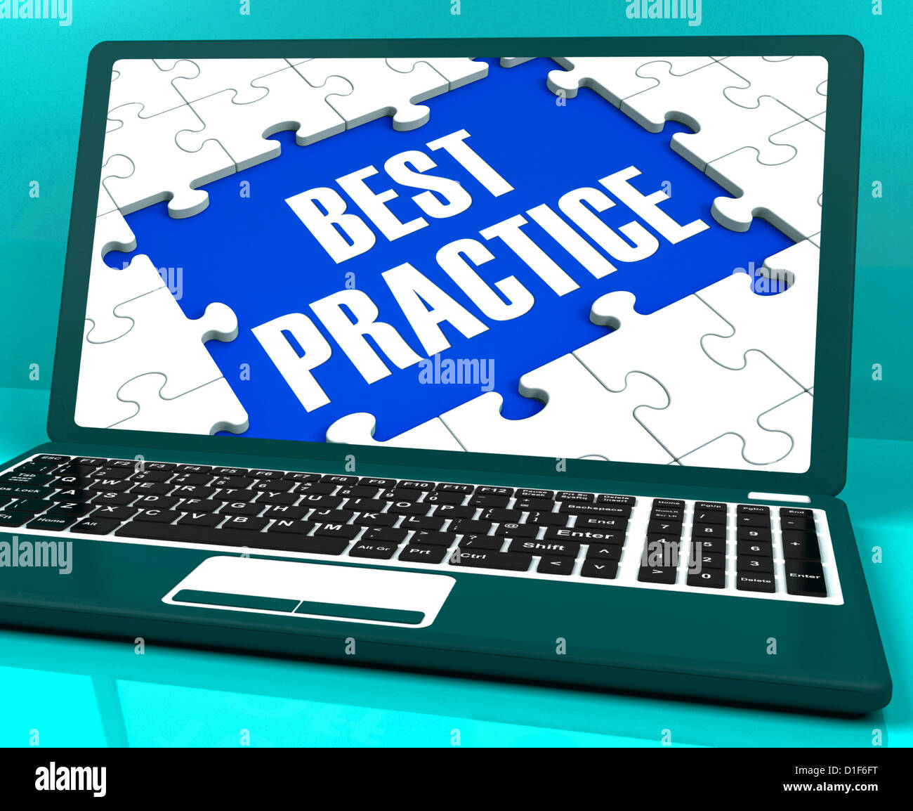 Best Practice On Laptop Showing Successful Practices And Effective ...