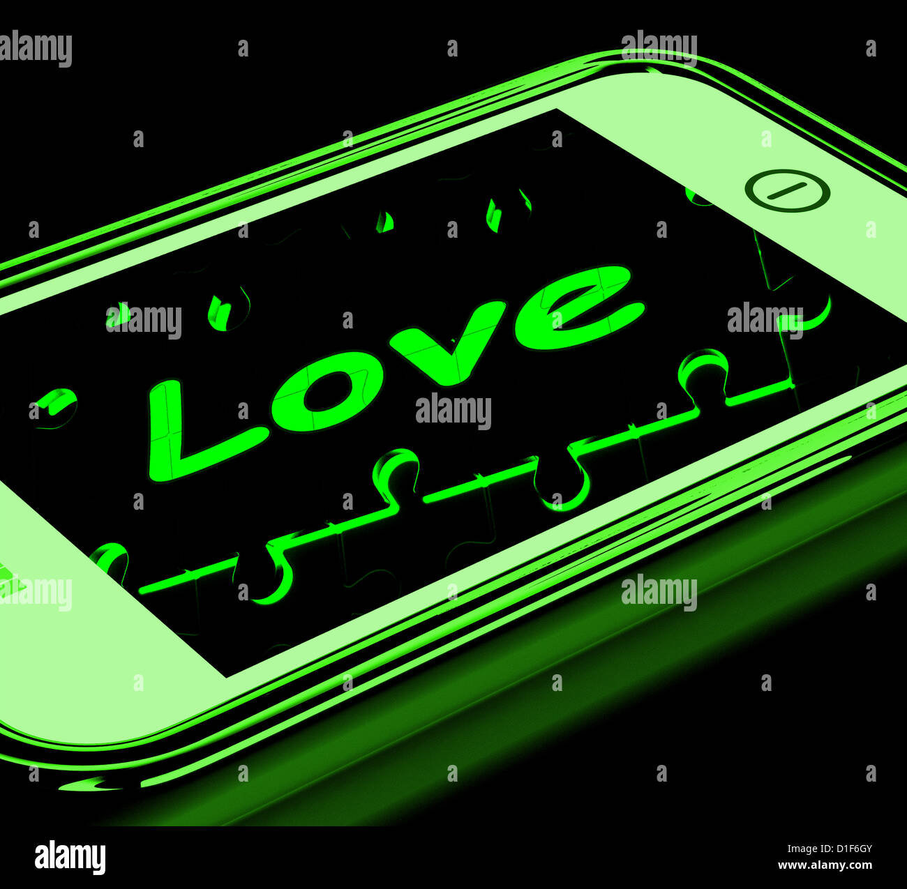 Love On Smartphone Showing Romantic Text Messages And Proposal Calls ...