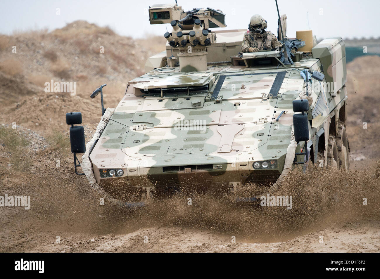 A Boxer tank of the German Armed Forces is seen in Masar-i-Scharif ...