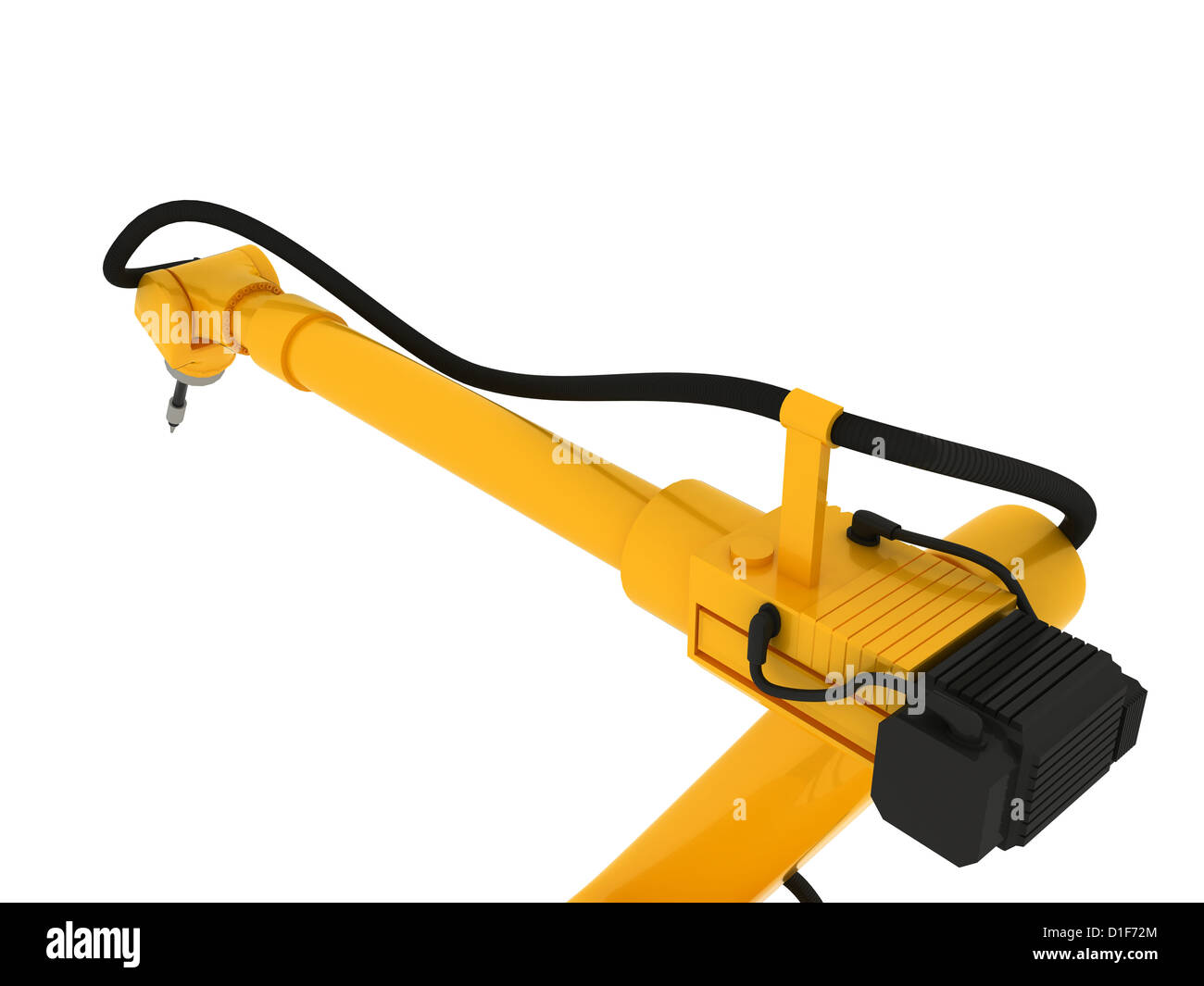 Industrial Robot Isolated On White Stock Photo - Alamy