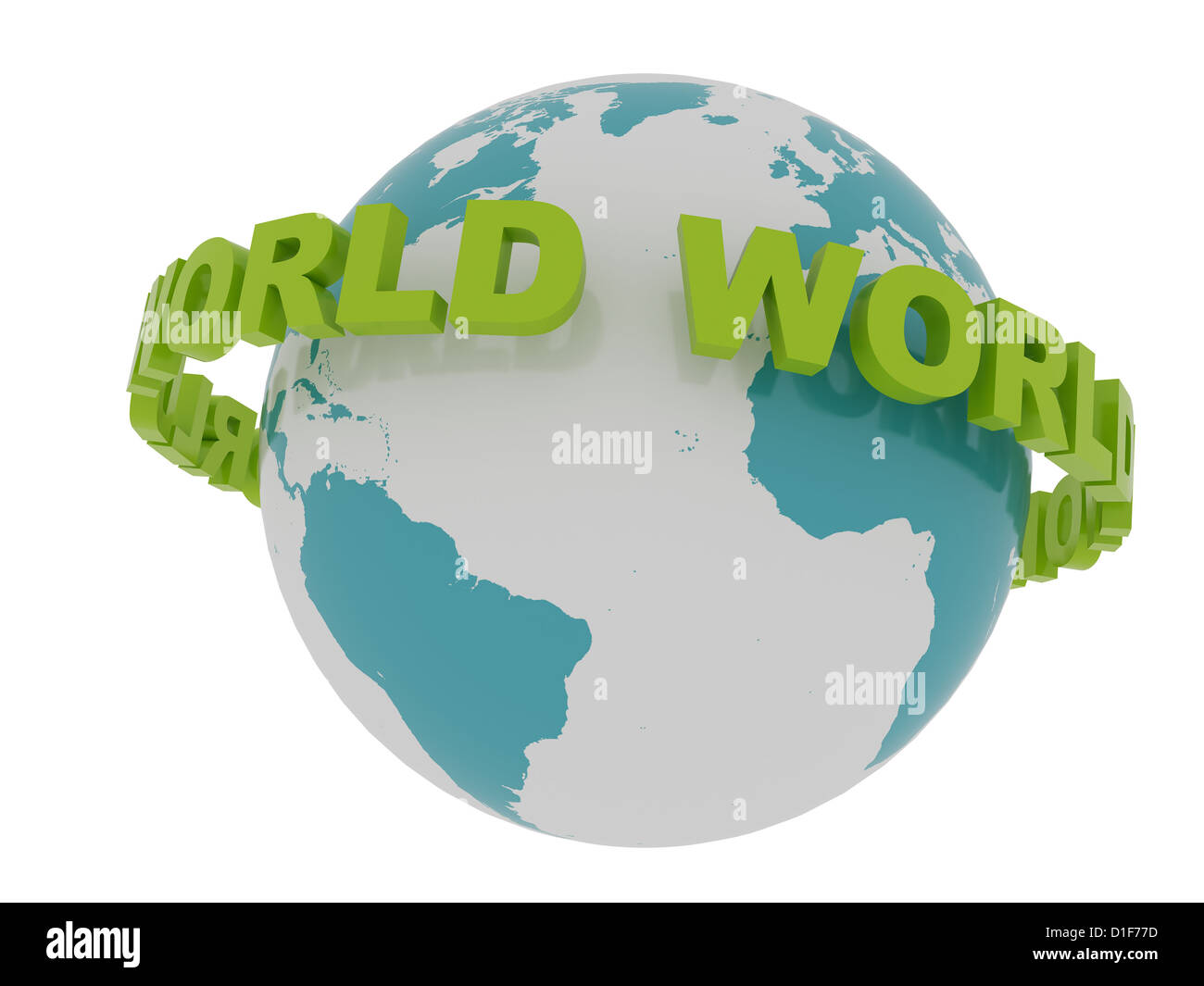 "WORLD WORLD WORLD" Spinning Around the Earth Stock Photo - Alamy
