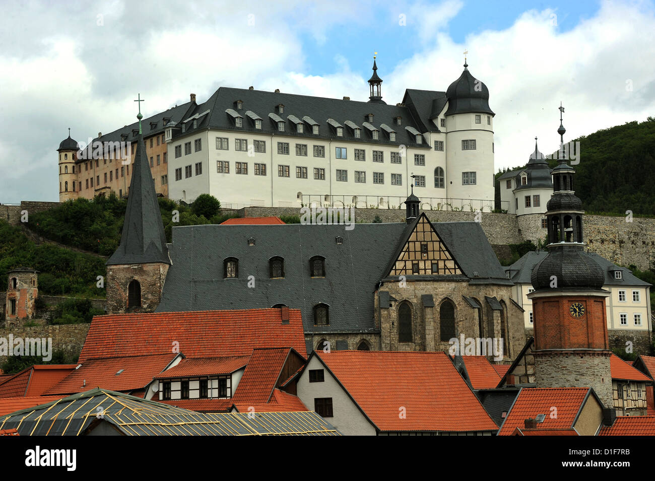 View of the Stolberg Palace in Stolberg, Germany, 15 July 2012 ...