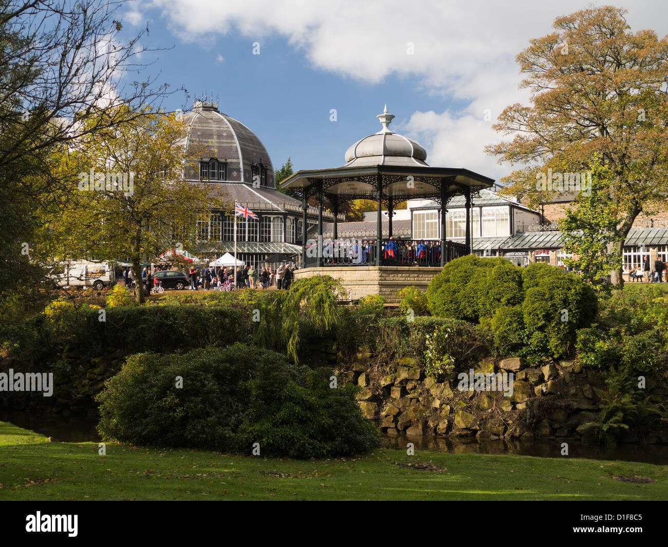 Buxton Pavilion building and gardens in the Peak District Derbyshire ...