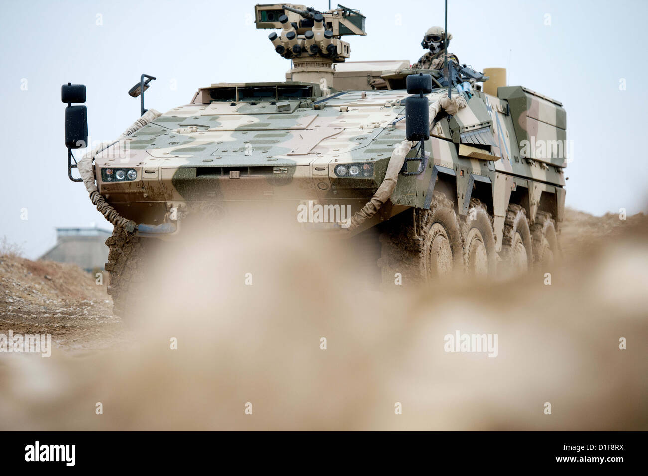 A Boxer tank of the German Armed Forces is seen in Masar-i-Scharif ...