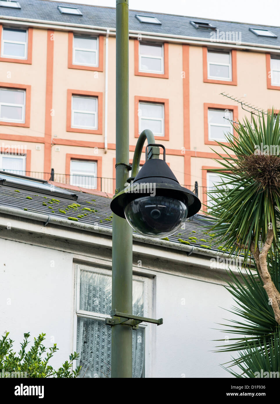 Brixham Devon England. December 18th 2012. Surveillance camera in a ...