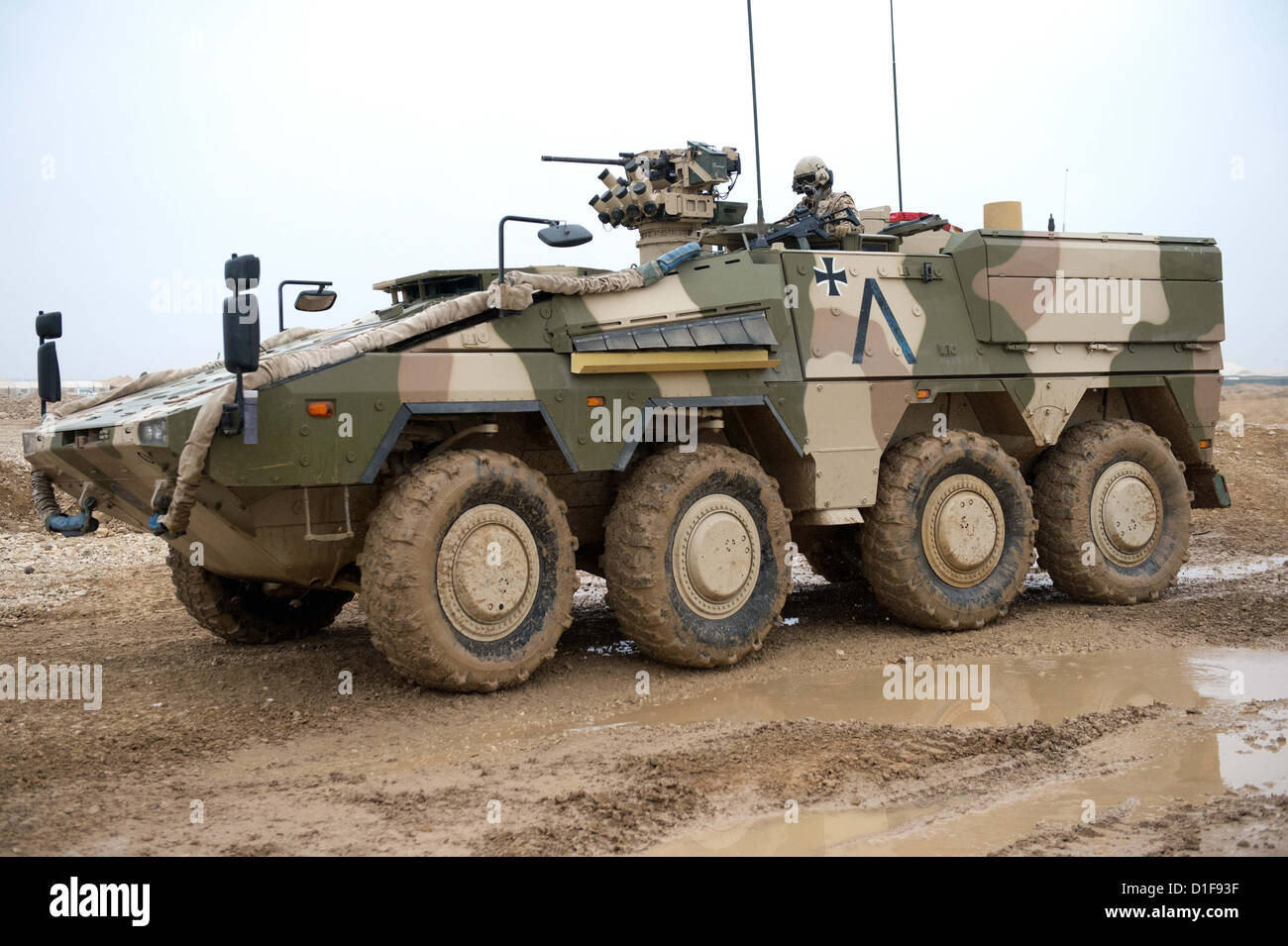 A Boxer tank of the German Armed Forces is seen in Masar-i-Scharif ...