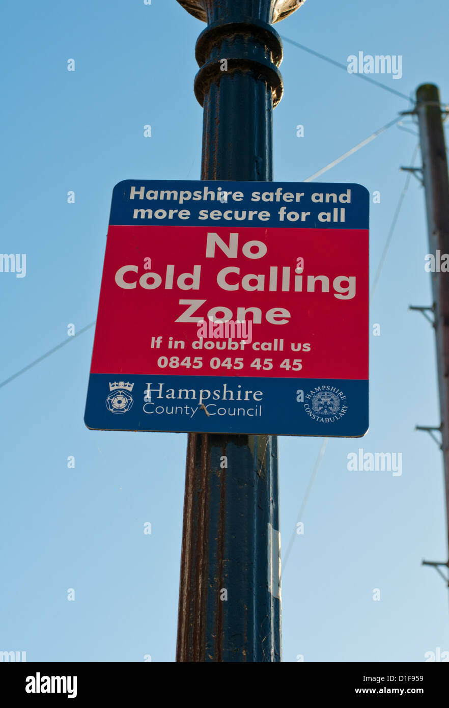 No cold calling zone hi-res stock photography and images - Alamy