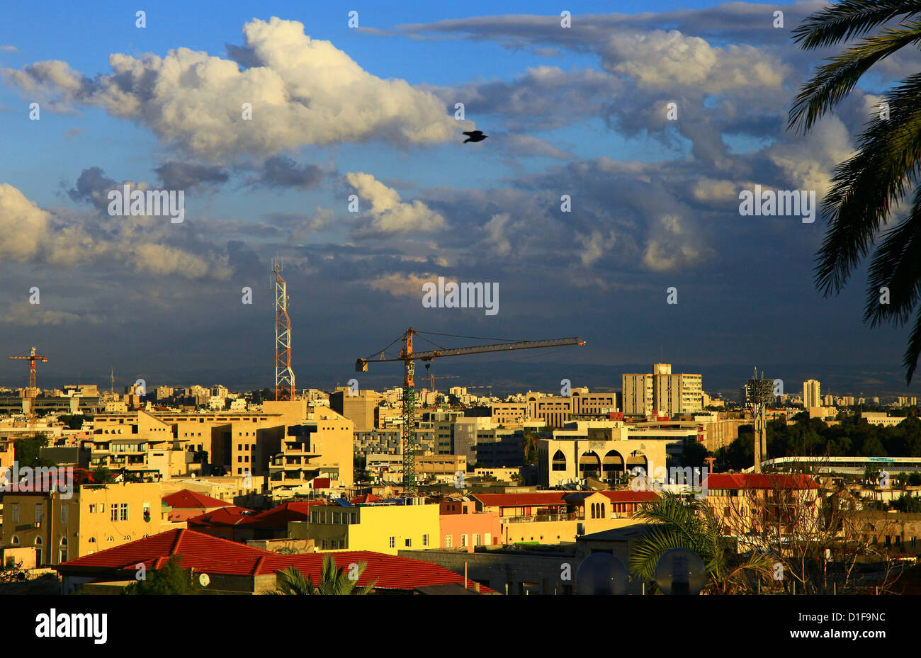 Panoramic View of the Tel Aviv, Israel. Twilight Stock Photo - Alamy