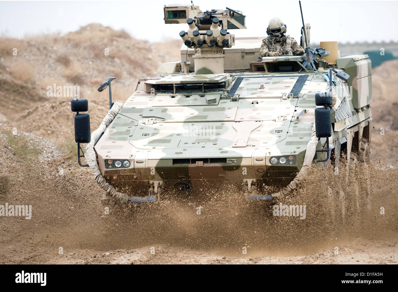 A Boxer tank of the German Armed Forces is seen in Masar-i-Scharif ...