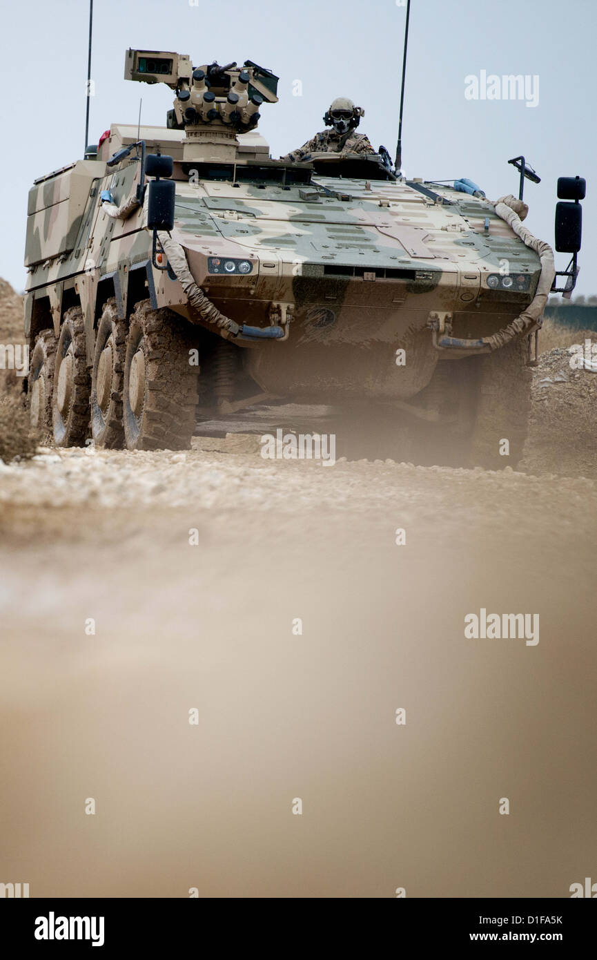 A Boxer tank of the German Armed Forces is seen in Masar-i-Scharif ...