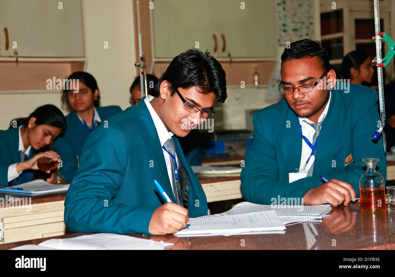 Indian Chemistry Lab Students