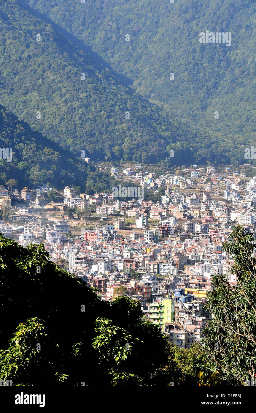 aerial view on Kathmandu Nepal Stock Photo - Alamy