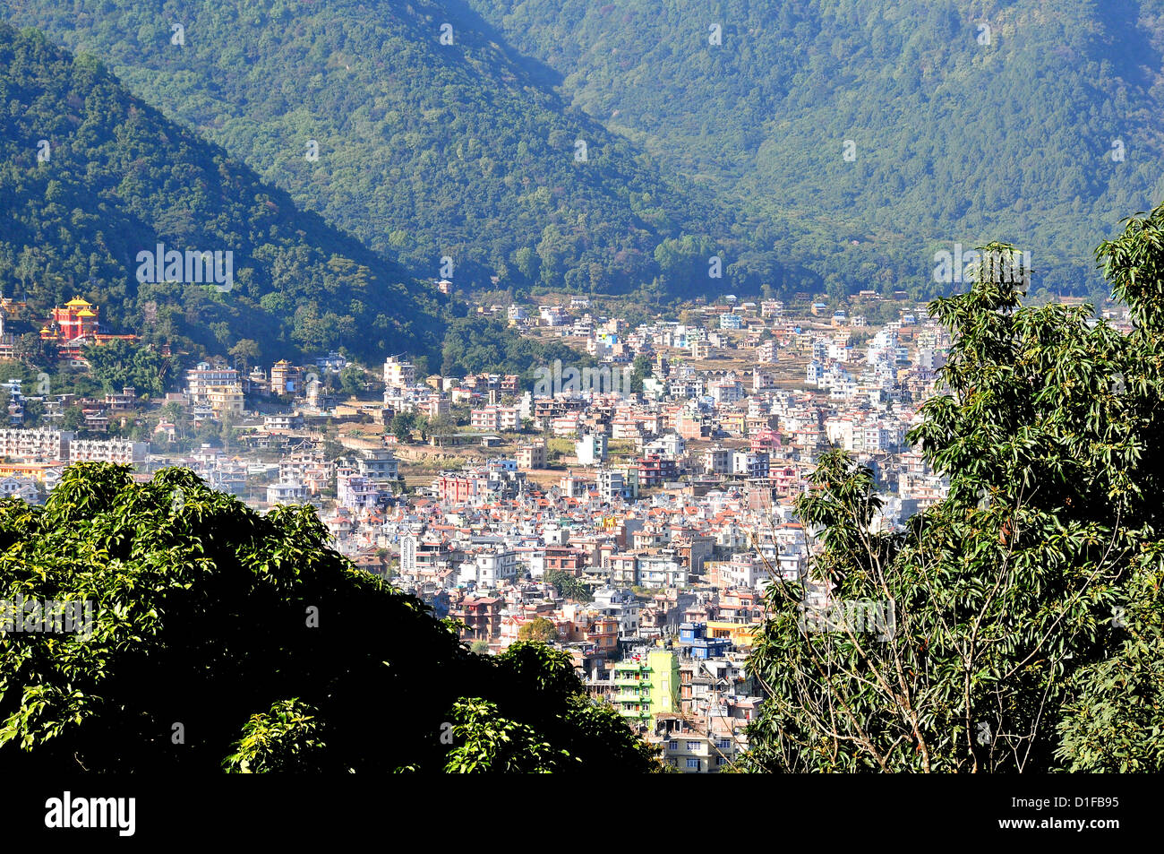 aerial view on Kathmandu Nepal Stock Photo - Alamy
