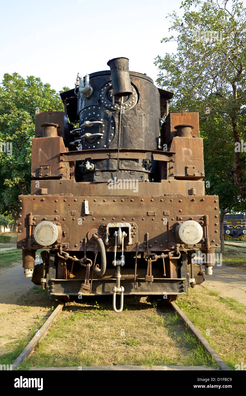 An old engine at the Railway Museum in Delhi, India Stock Photo - Alamy