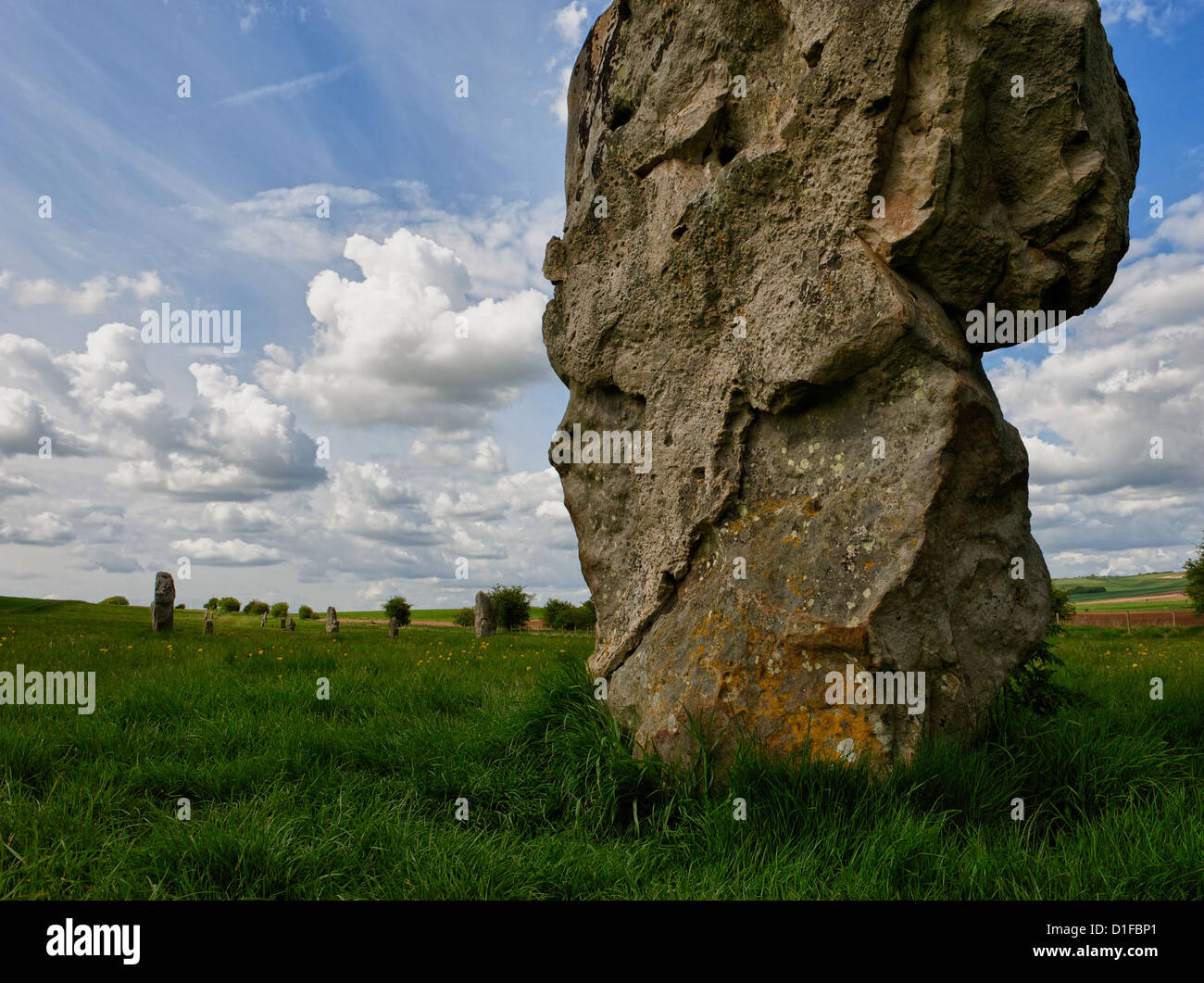 Avebury is a Neolithic henge monument containing three stone circles ...