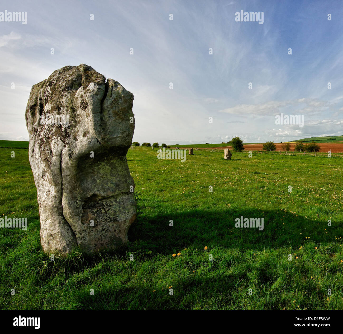 Avebury is a Neolithic henge monument containing three stone circles ...