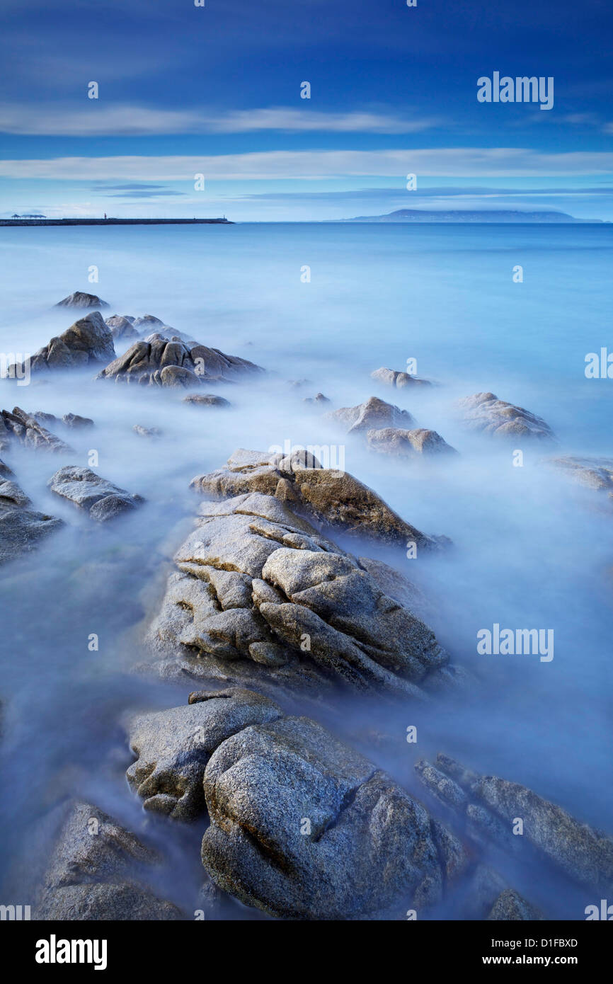 Dun Laoghaire Pier and Howth Island, Dublin, County Dublin, Republic of ...