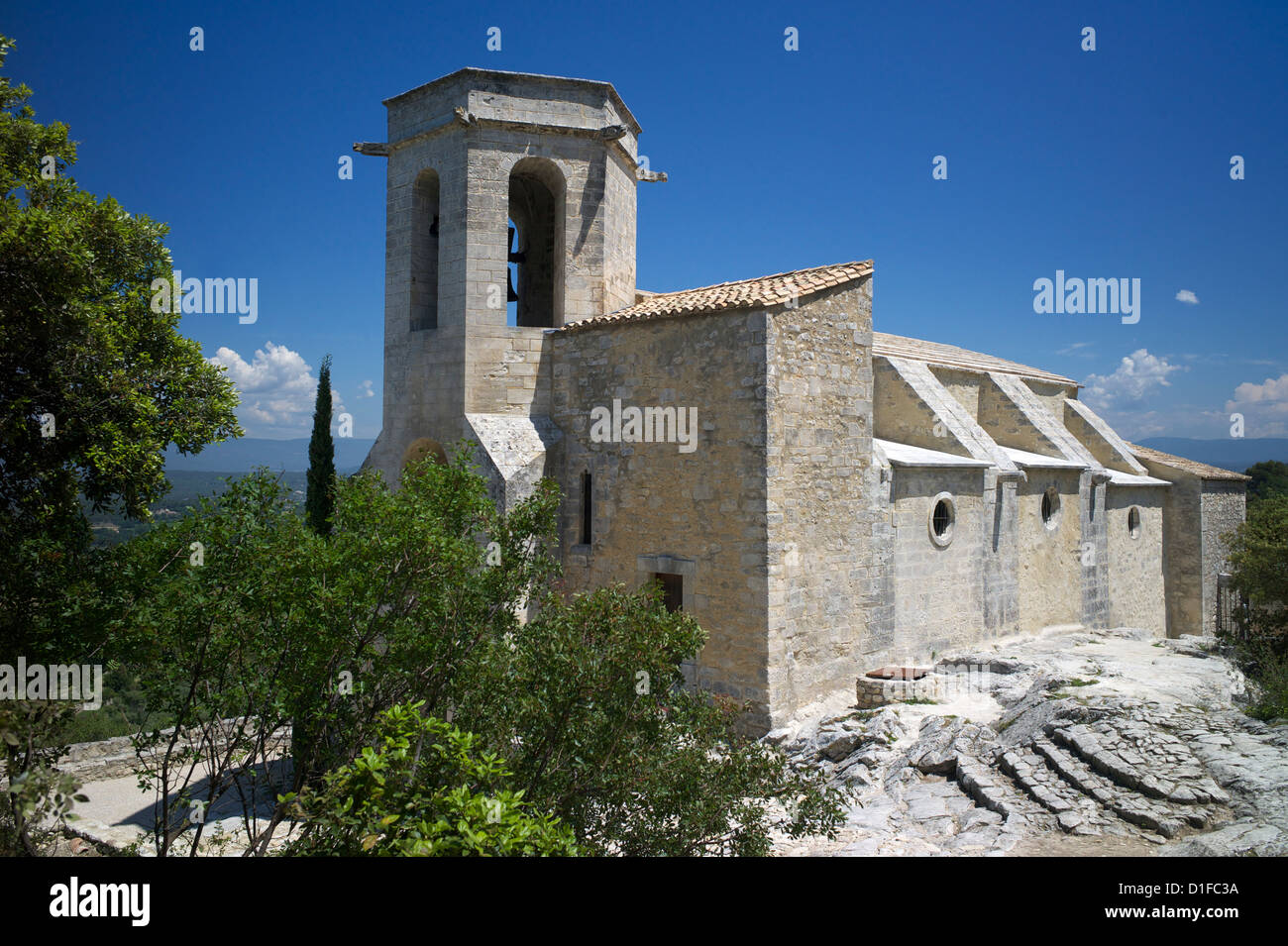 Notre-Dame-d'Alydon church, Oppede-le-Vieux, Petit Luberon, Provence ...
