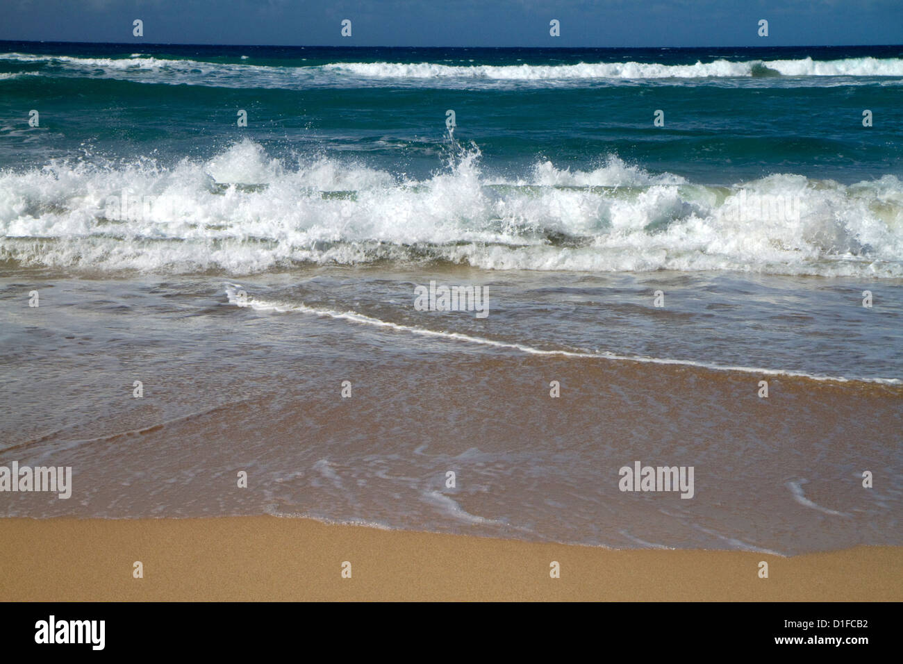 Polihale Beach and State Park located on the western side of the island ...