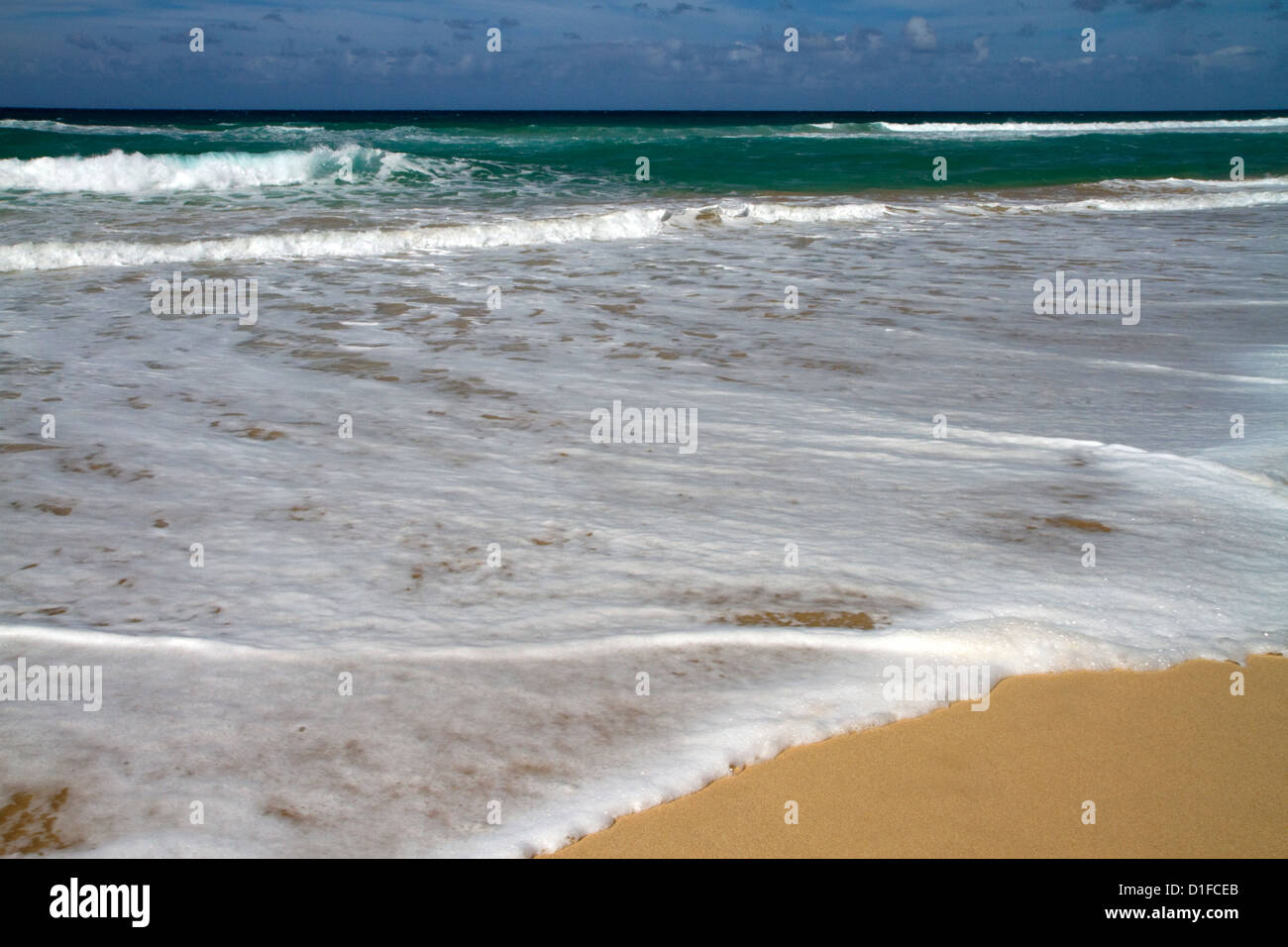 Polihale Beach and State Park located on the western side of the island ...