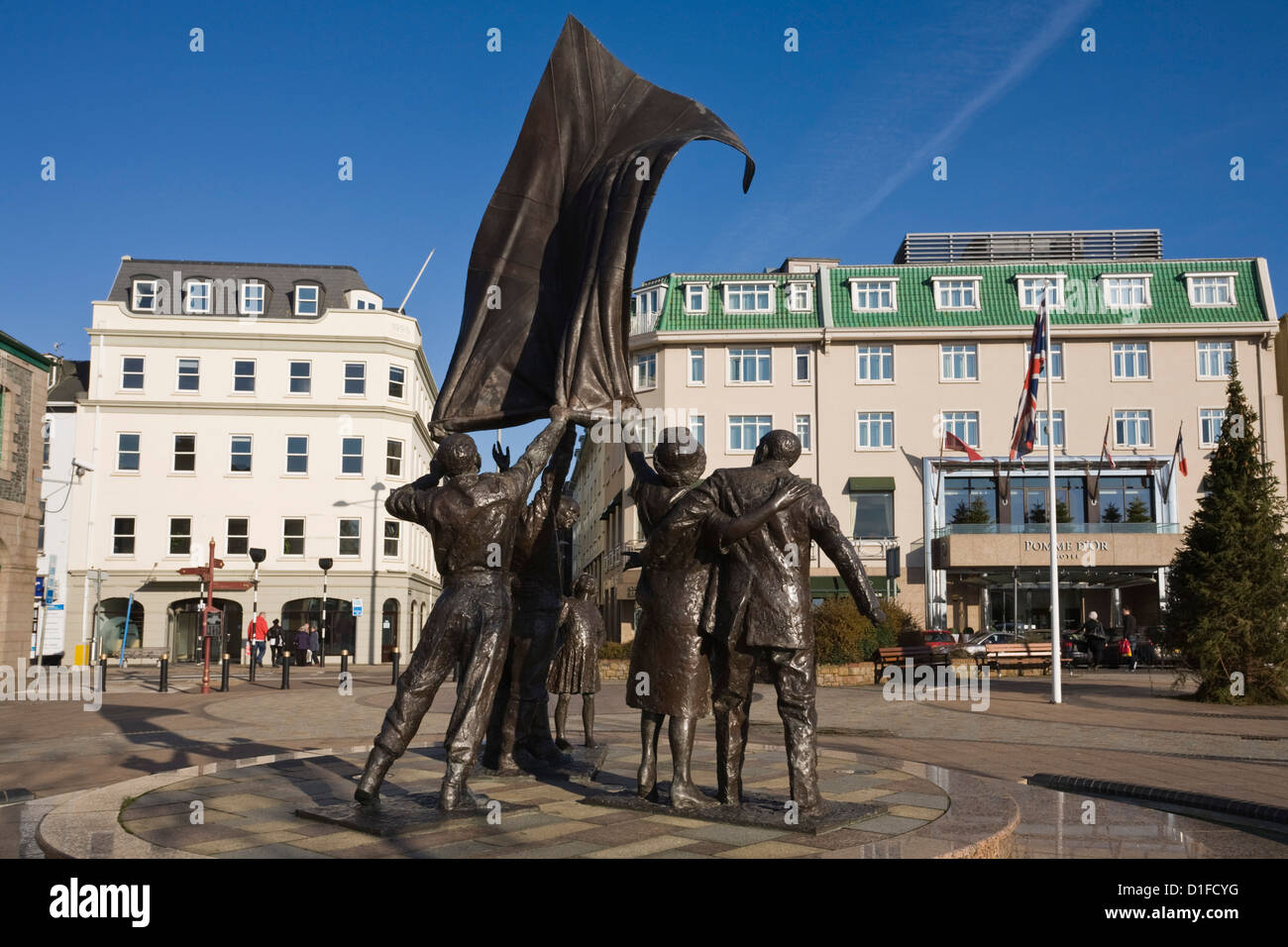 Liberation Monument, St. Helier, Jersey, Channel Islands, United ...