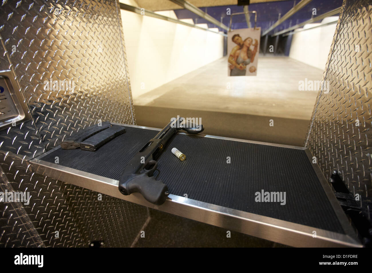 12 gauge assault tactical shotgun at a gun range in las vegas nevada ...
