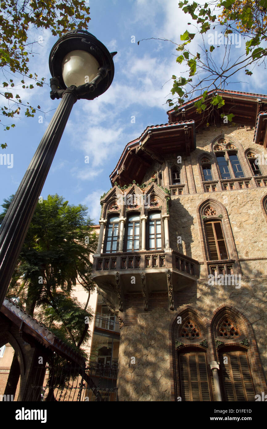 Barcelona Spain Casa Golferichs old edifice architecture building Stock ...