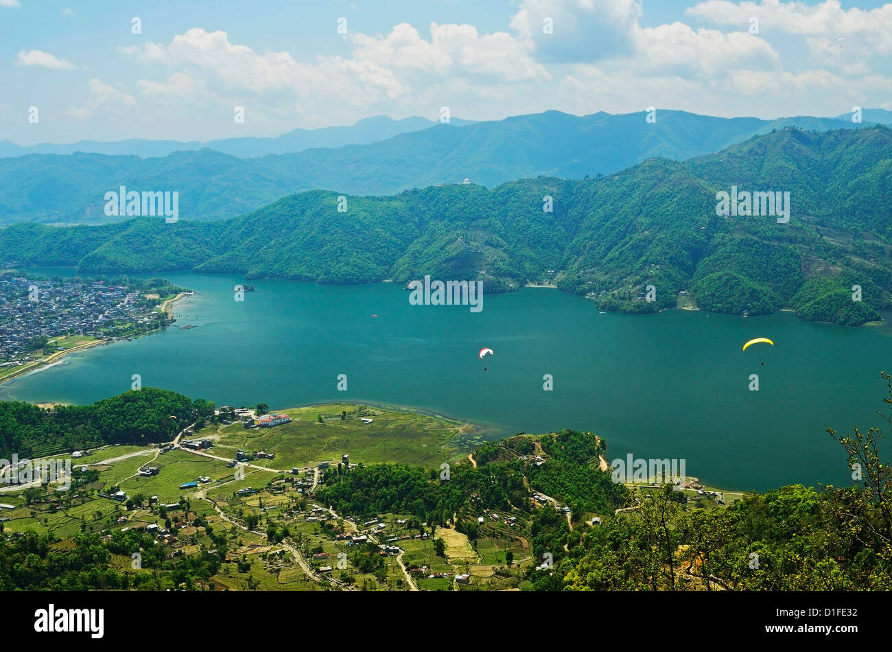 Phewa tal view from sarangkot hi-res stock photography and images - Alamy