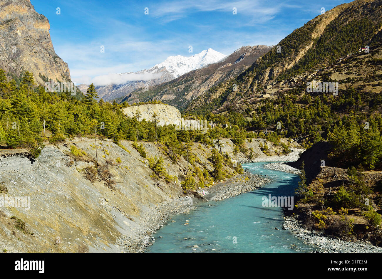 Marsyangdi River Valley, Annapurna Conservation Area, Gandaki, Western ...