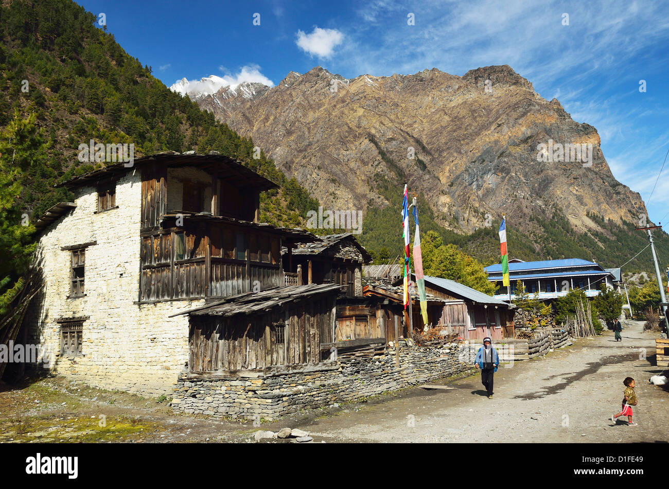 Lower Pisang, Marsyangdi River Valley, Annapurna Conservation Area ...