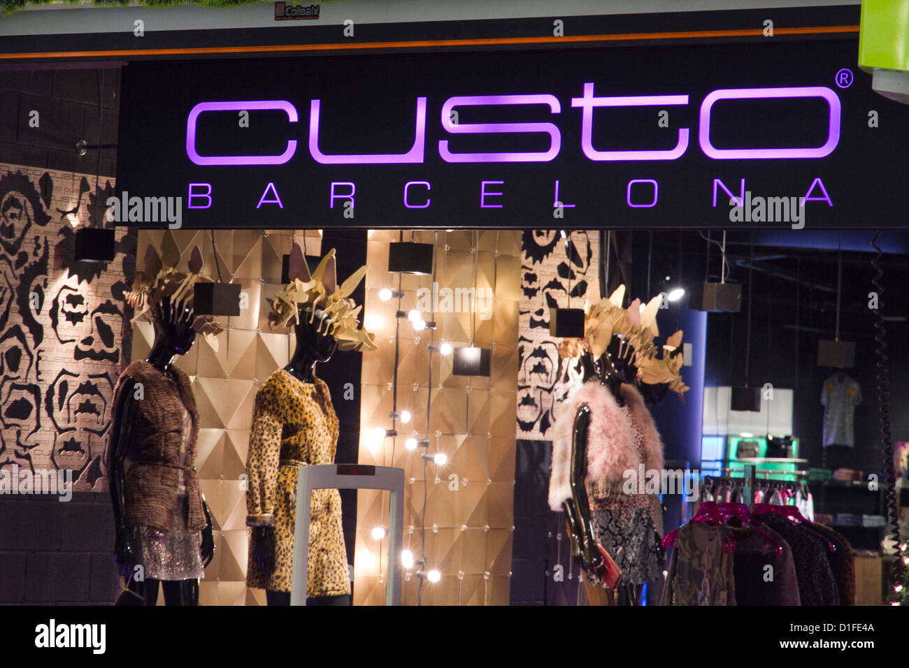 Custo Barcelona shop store by Custo Dalmau Barcelona Spain Stock Photo ...