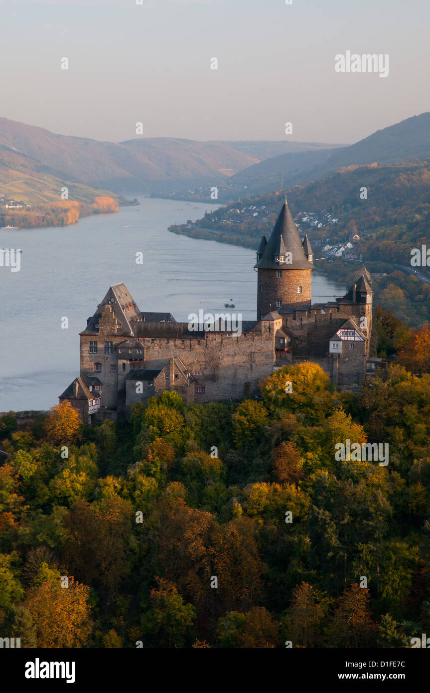 Burg Stahleck Rhine castle, Bacharach, Rhineland, Germany in autumn ...