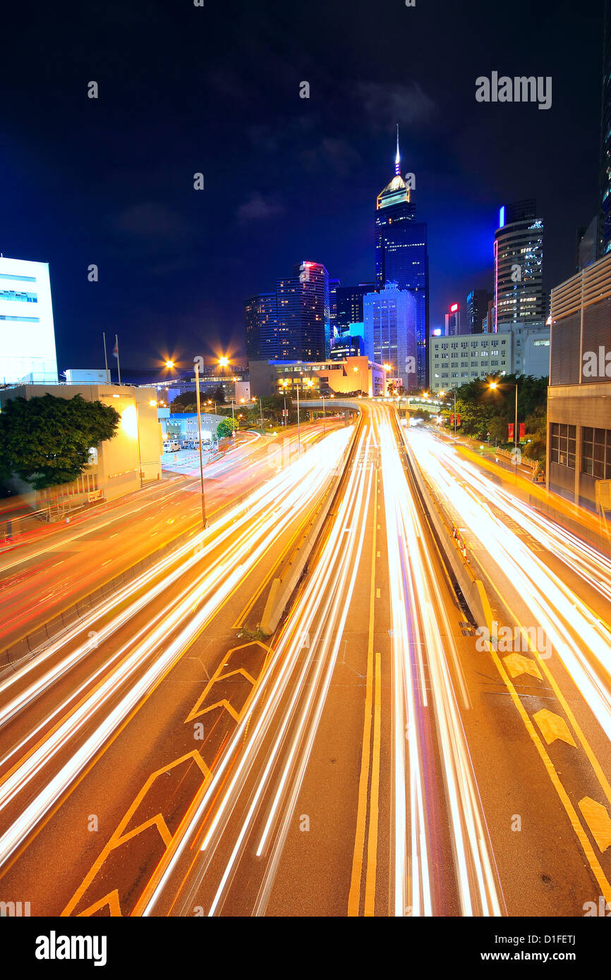 traffic city night Stock Photo - Alamy