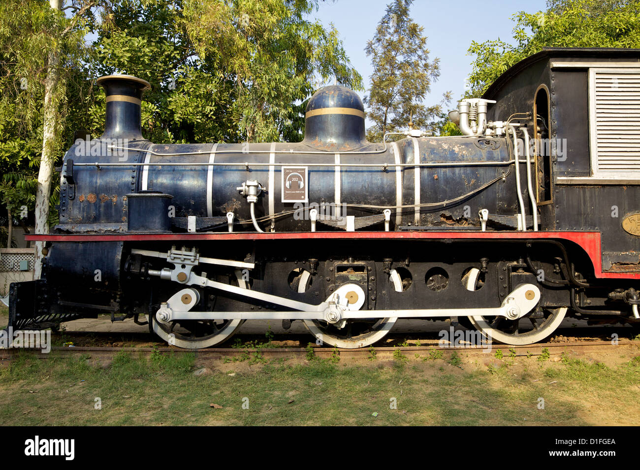 An old engine at the Railway Museum in Delhi, India Stock Photo - Alamy