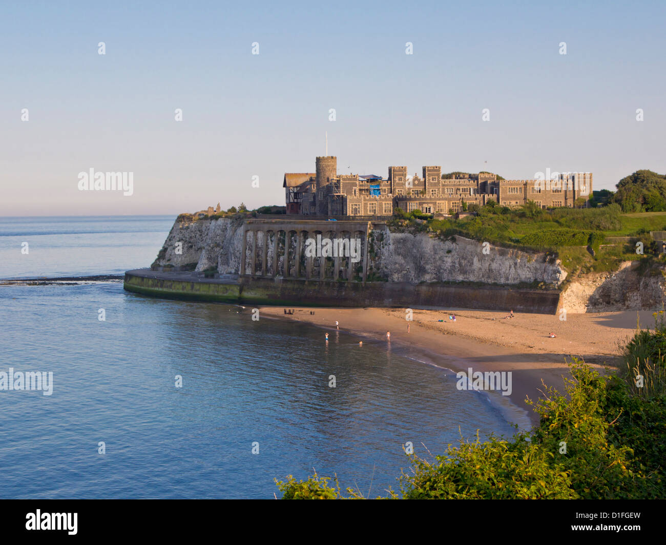 Castle Keep from across the kingsgate bay Stock Photo - Alamy
