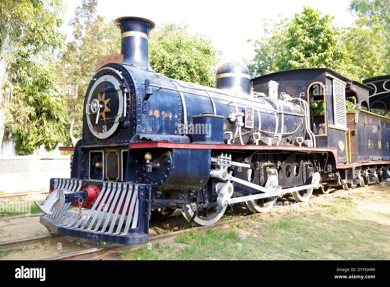 An old engine at the Railway Museum in Delhi, India Stock Photo - Alamy