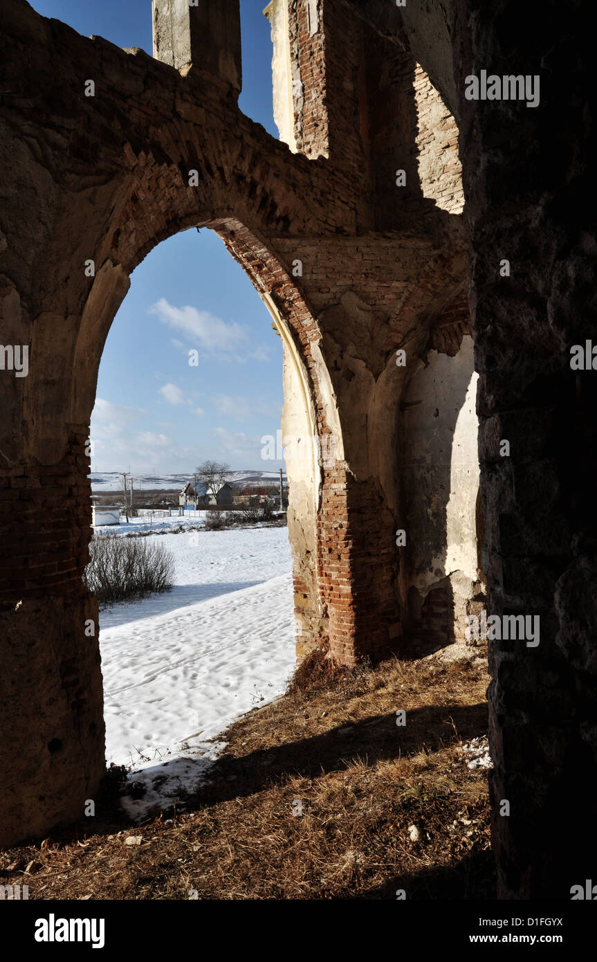 Banffy castle. Bontida village (Bonchida), Romania Stock Photo - Alamy