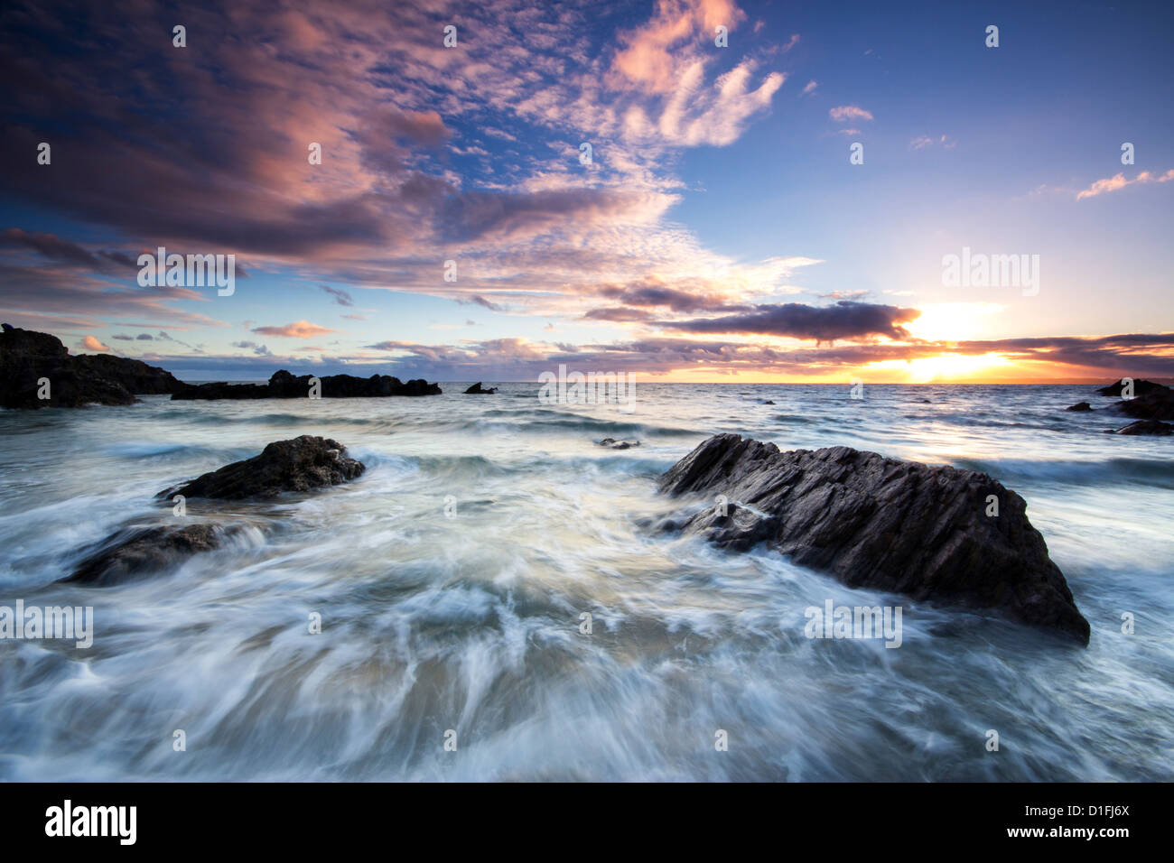 Beautiful golden sunset sharrow beach hi-res stock photography and ...