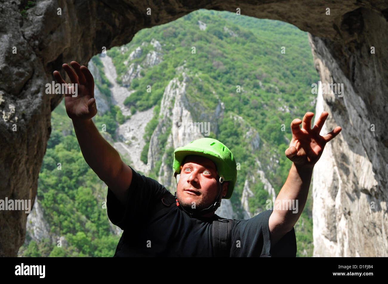 Man falling down mountain hi-res stock photography and images - Alamy