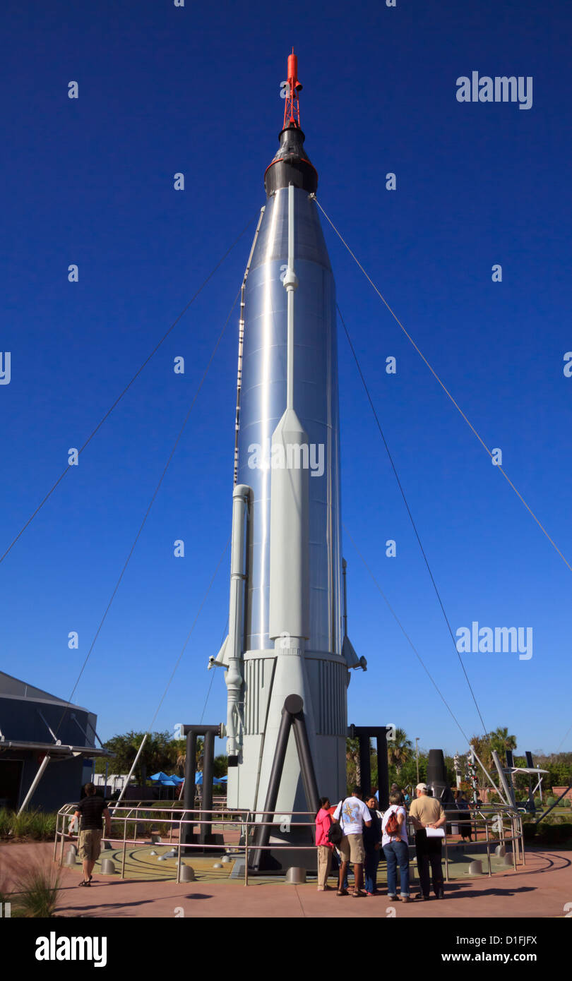 An Atlas Mercury rocket in the Rocket Garden at the Kennedy Space ...