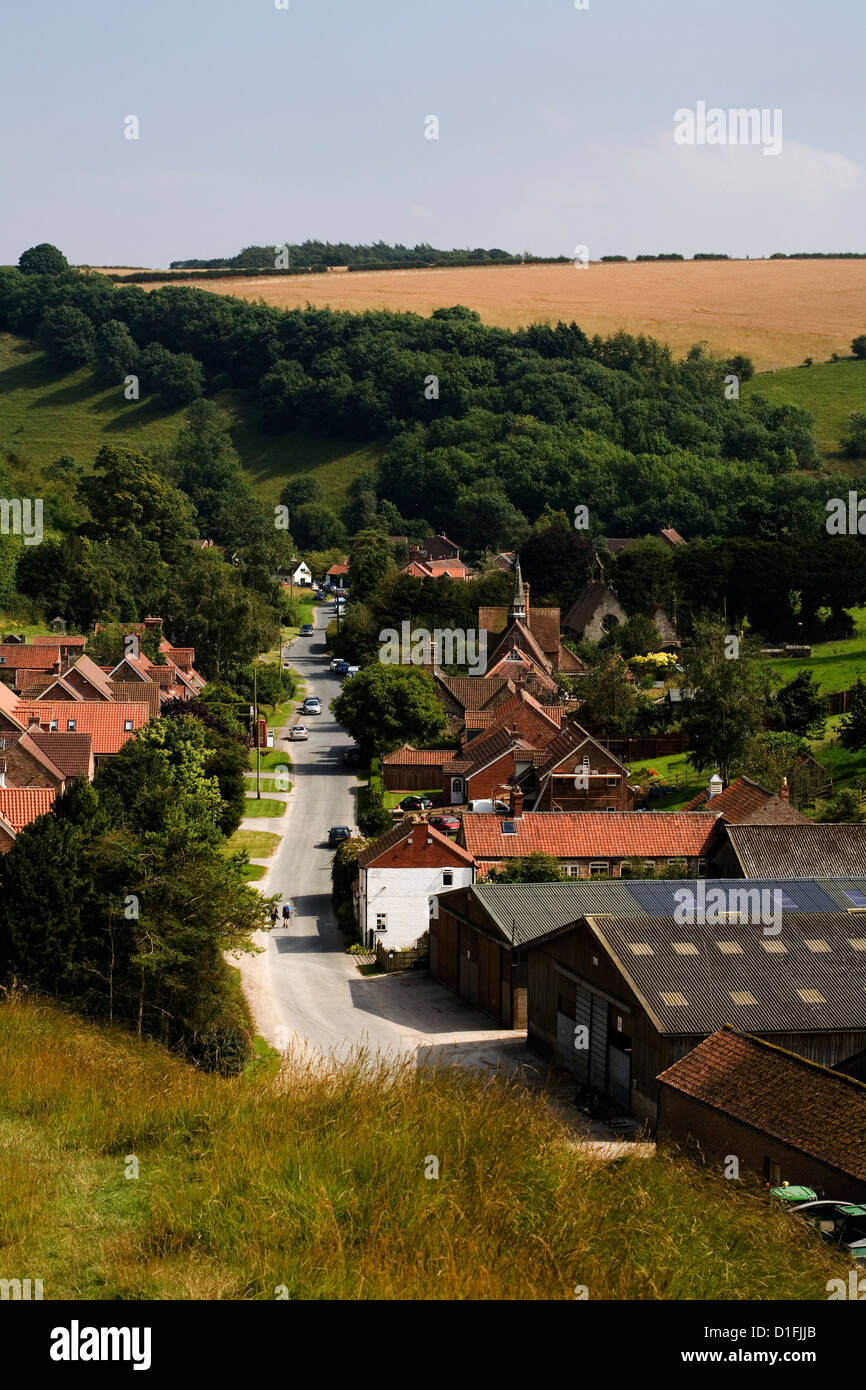 The village of Thixendale in the Yorkshire Wolds Yorkshire England ...