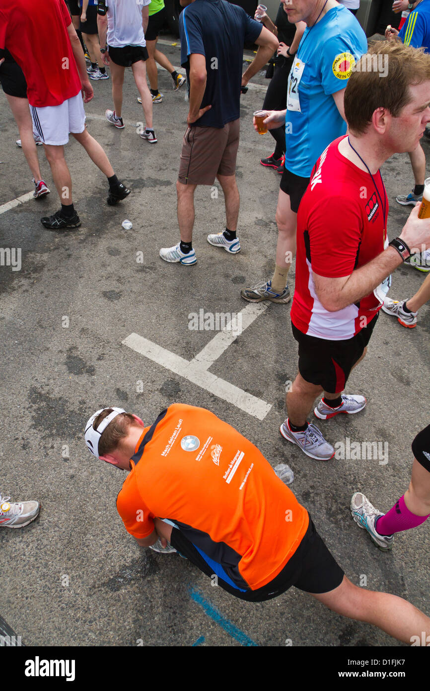 Exhausted people running finish on hi-res stock photography and images ...