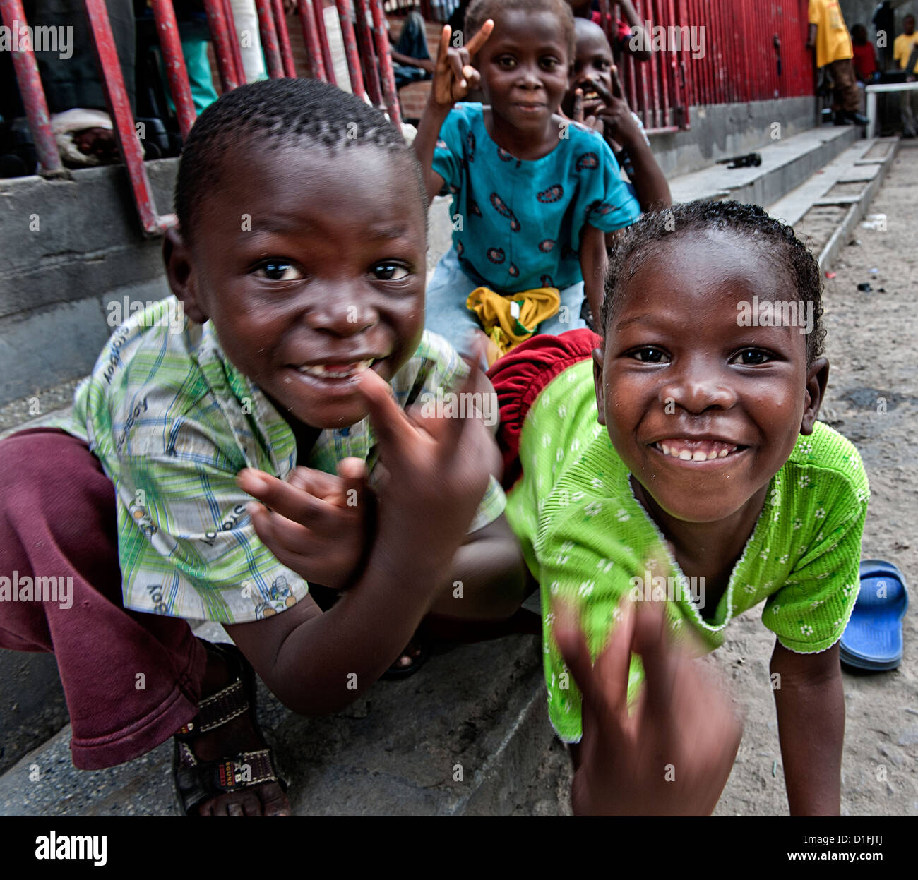 Orphaned children with walking dis abilities at a stand pround centre ...