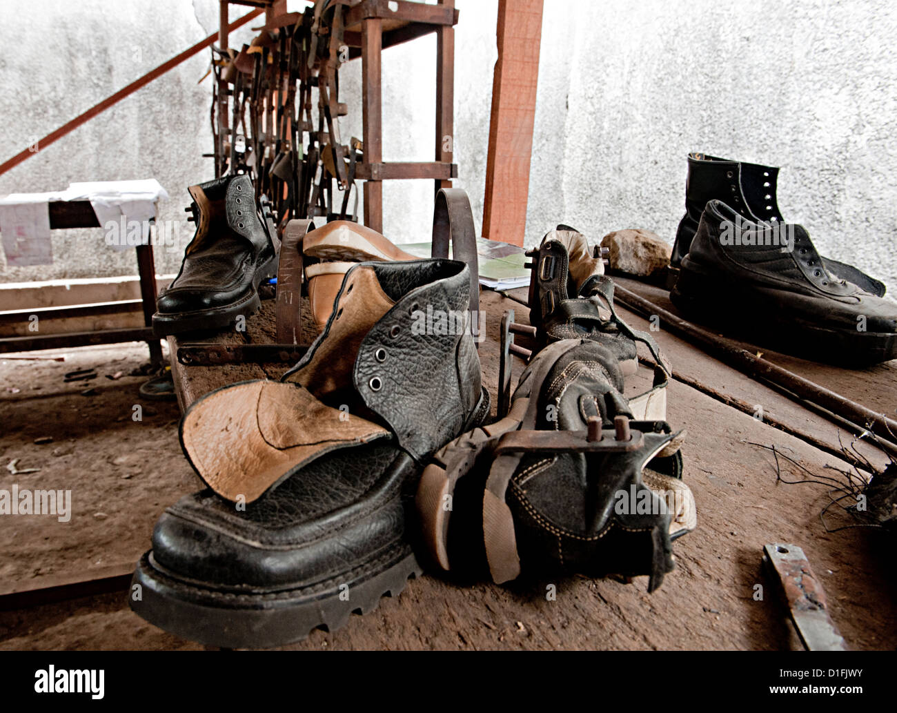 Orphaned children with walking dis abilities at a stand pround centre ...